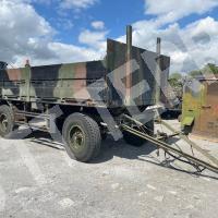 Remorque 4t 2 essieux Remorques Vente camion militaire occasion - Nord ...